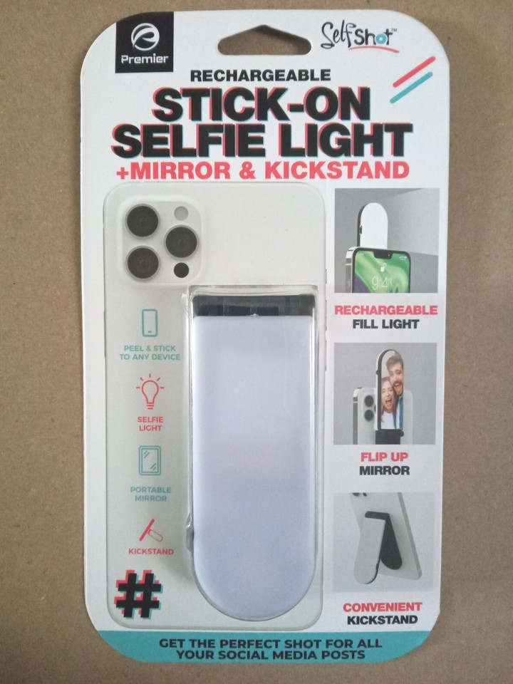 (Premier Brand SelfShot) Rechargeable Stick On Selfie Light | eBay