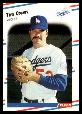 1988 Fleer #511 Tim Crews Los Angeles Dodgers Baseball Card | eBay