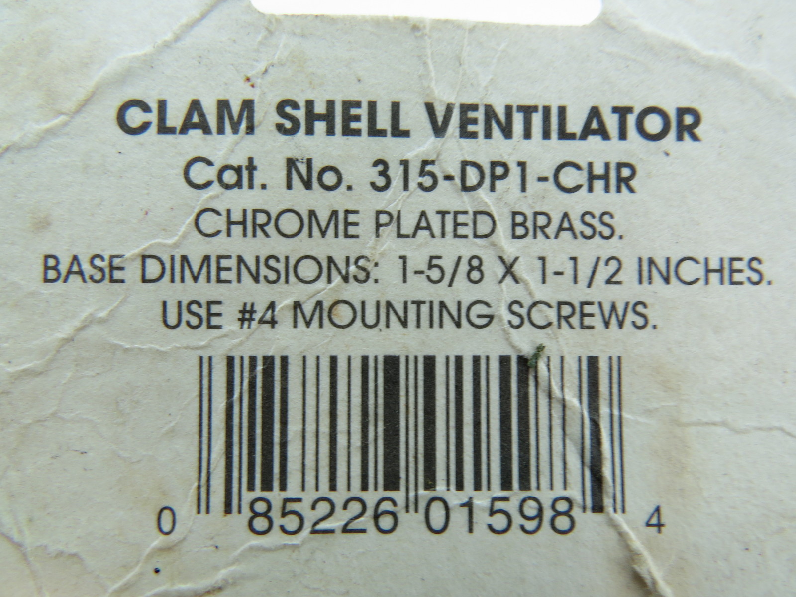 NIB SMALL PERKO CHROME BOAT CLAM SHELL COWL VENT SCOOP BOAT SHIP ...