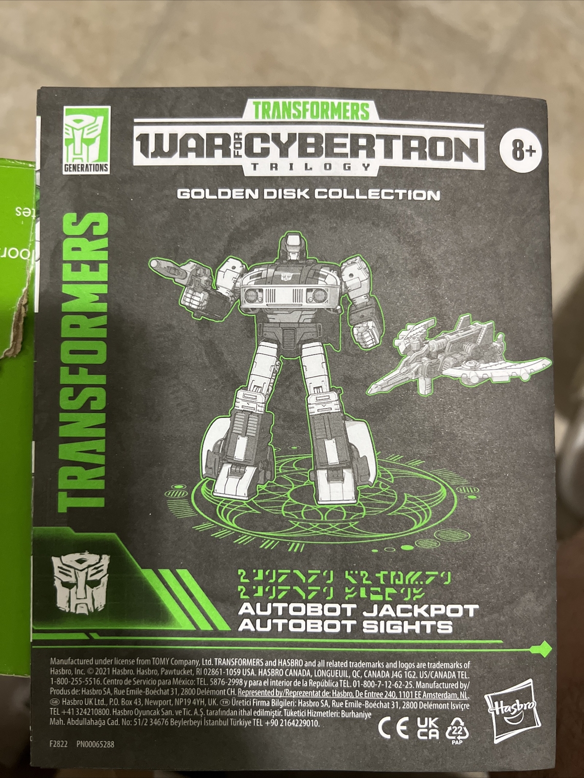 Autobot Jackpot Transformers Golden Disk Collection Instructions book ...