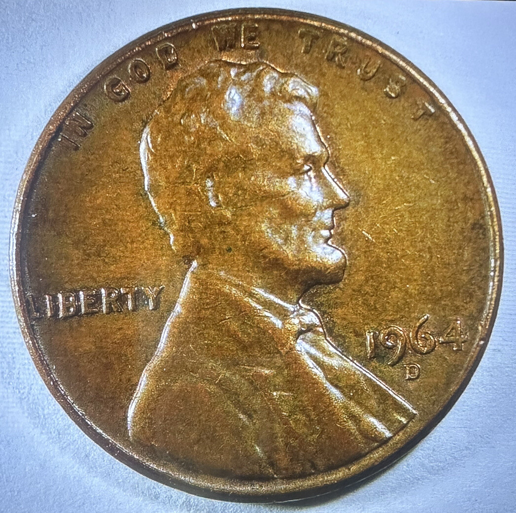 1964 D Lincoln Error Wheat Cent. Error penny - L Liberty - Missing E | eBay