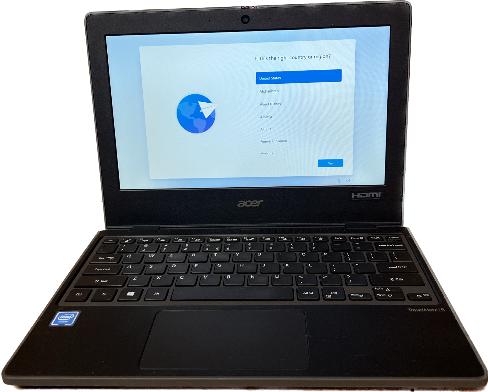 ACER TRAVELMATE B INTEL CELERON N4020 CPU @ 1.10GHZ 4GB RAM / 64GB SSD ...