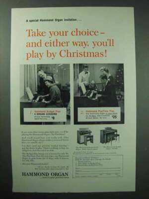1960 Hammond Organ Ad - You'll Play By Christmas | eBay
