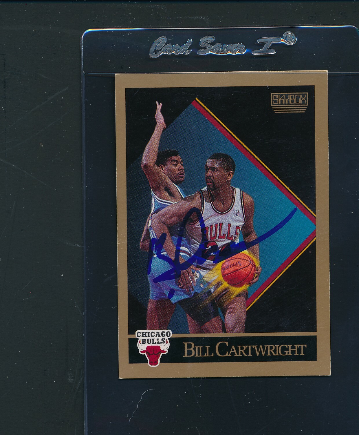 1990/91 Skybox #38 Bill Cartwright Bulls Signed Auto *3909 | eBay