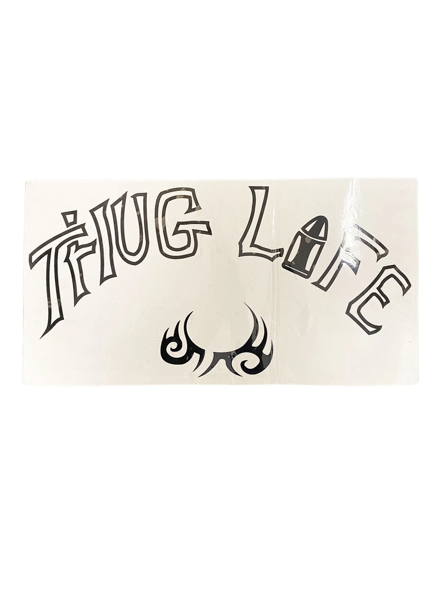 Tupac Thug Life Tattoo Stencil