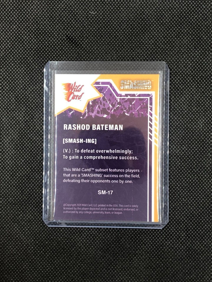 RARE ROOKIE CARD!! RASHOD BATEMAN - 2021 WILD CARD ALUMINATION ...
