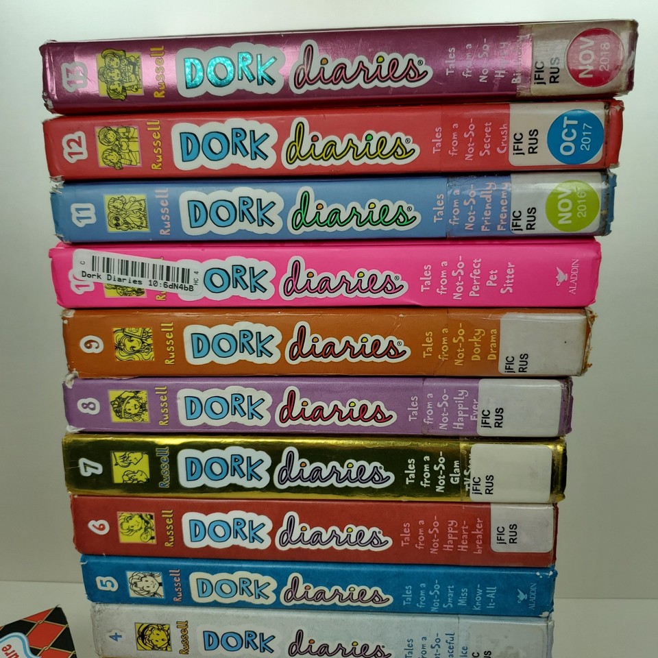 Dork Diaries by Rachel Renee Russell Hardcover Complete 1-15 Book Set ...