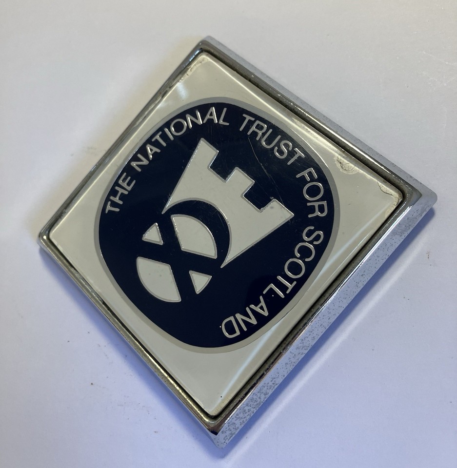 THE NATIONAL TRUST FOR SCOTLAND Classic Car Badge - Square Type | eBay UK