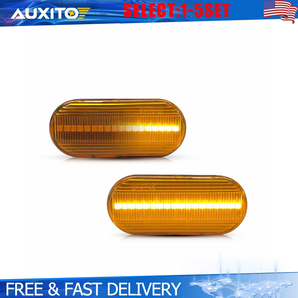 LED Side Marker Turn Signal Light For 1999-2004 VW jetta/MK4 golf/B5/B5 ...