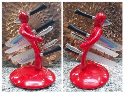 Vintage Voodoo Man Knife Block Designed By Raffaele Iannello The Ex w ...