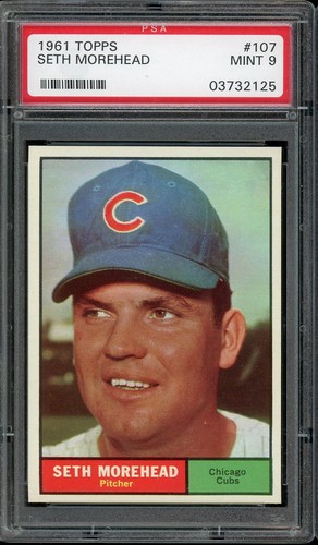 1961 Topps Baseball #107 Seth Morehead PSA 9 | eBay