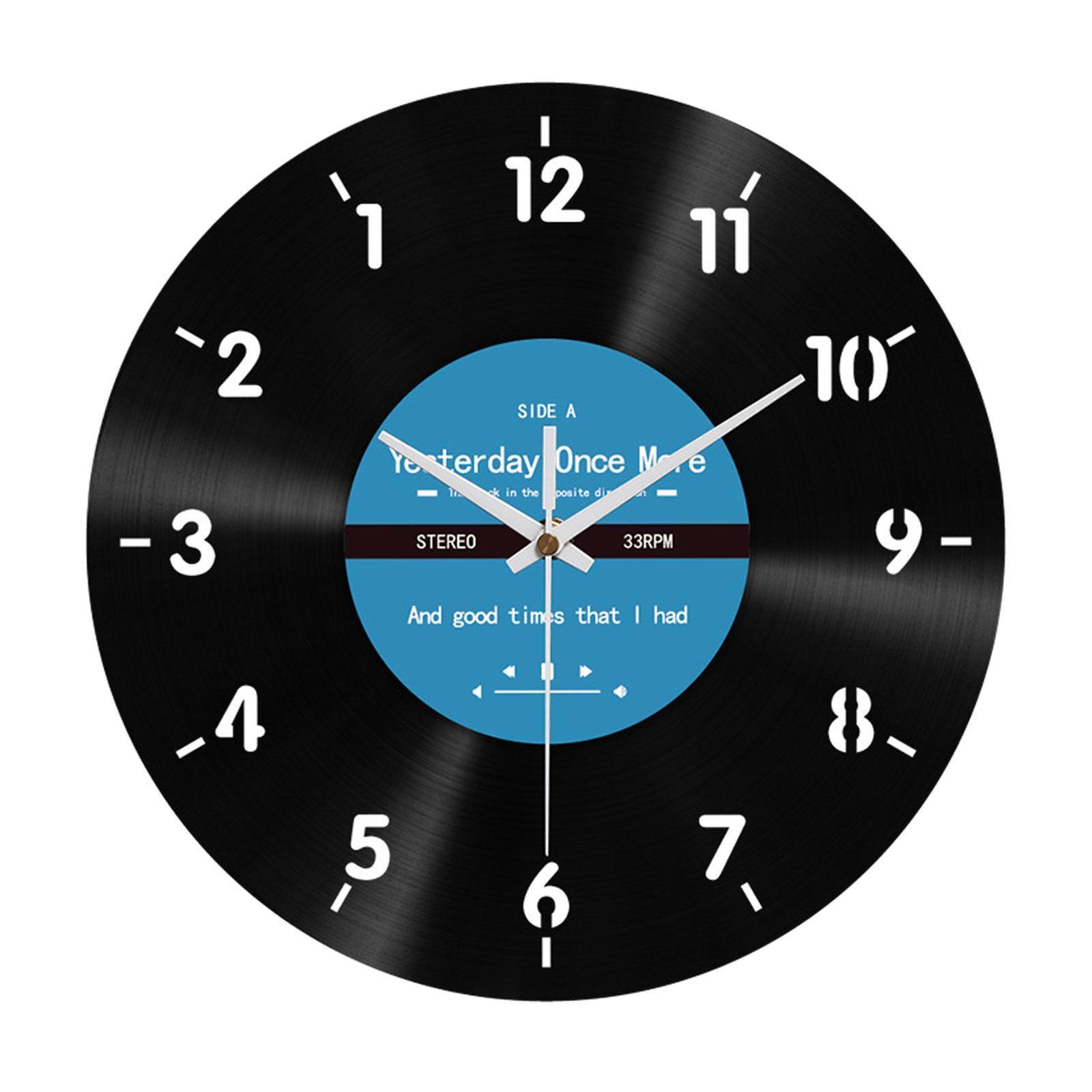 Backwards Clock Counter Clockwise Wall Clock for Living Room Office | eBay