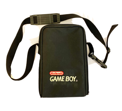 NINTENDO Game Boy Zip Travel Case~Black~Adjustable Shoulder Strap | eBay