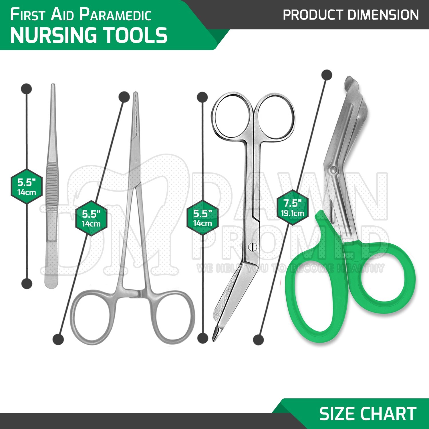 4 Pcs First Aid Paramedic Essential Nursing Tools Surgical Instruments ...