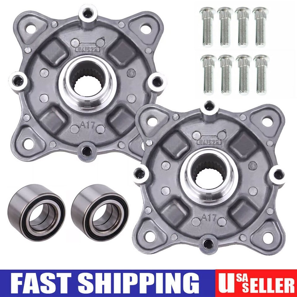 2X Complete Wheel Hub Rear Service Kit for Polaris Ranger 400 500 900 ...