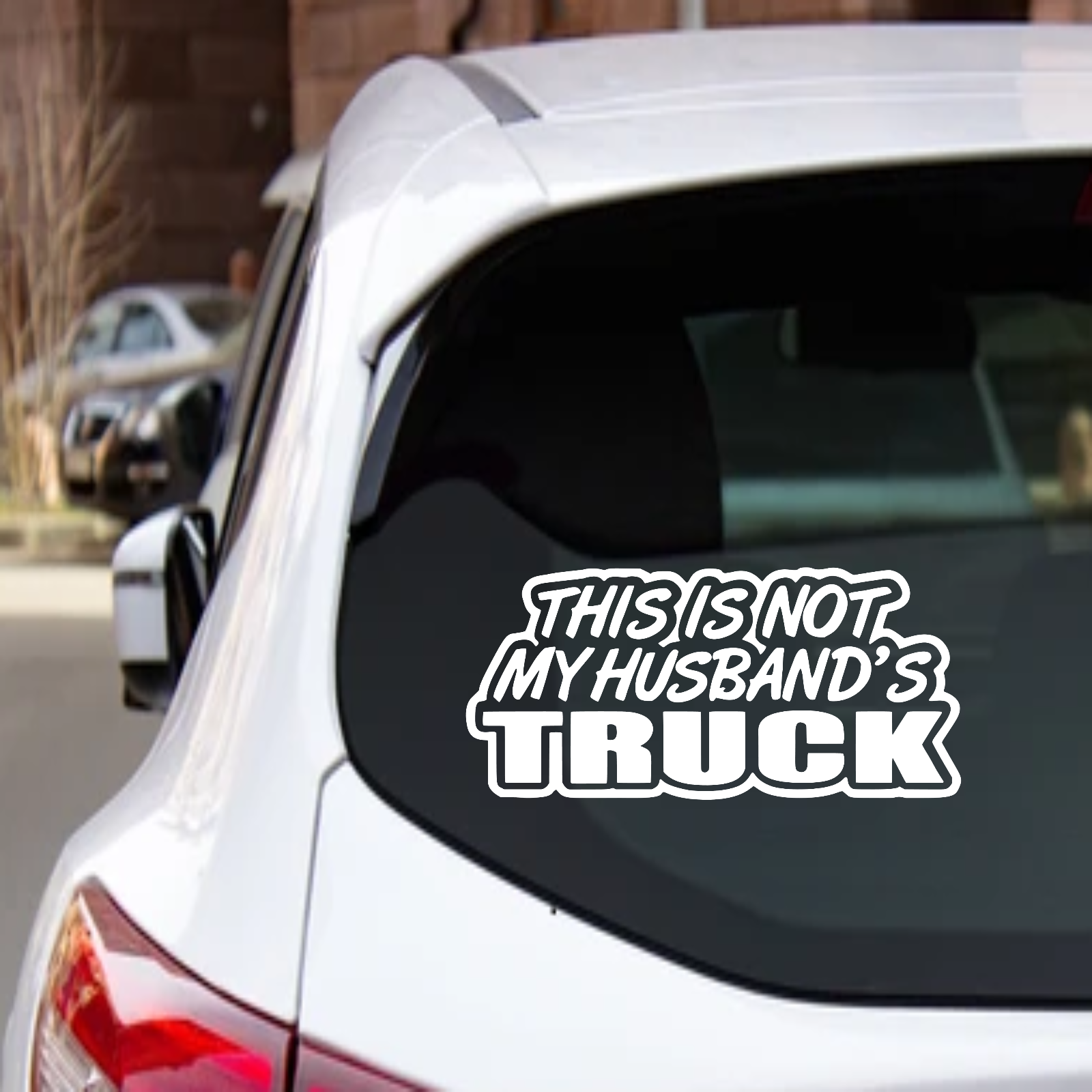 This Is Not My Husband's Truck Vinyl Decal Stickers Wife Tumbler Window ...