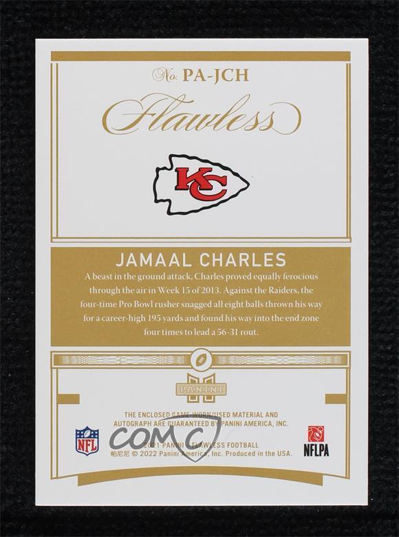 2021 Panini Flawless Patch Auto /25 Jamaal Charles #PA-JCH Patch Auto ...