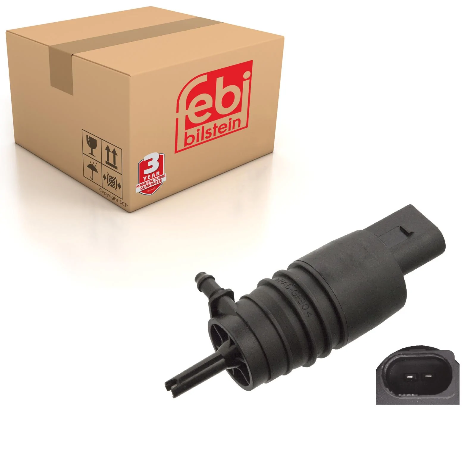 Washer Pump Windscreen Headlight Fits VW Crafter Febi 23113 | eBay UK