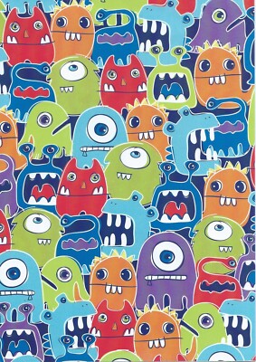 Monster Wrapping Paper | eBay Australia
