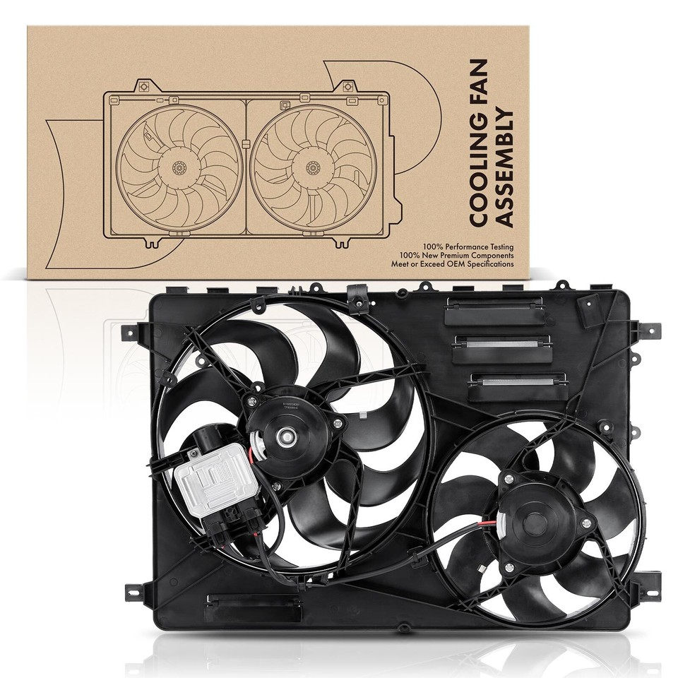 A-Premium Dual Cooling Fan Assembly w/ Controller for Volvo XC60 10-16 ...