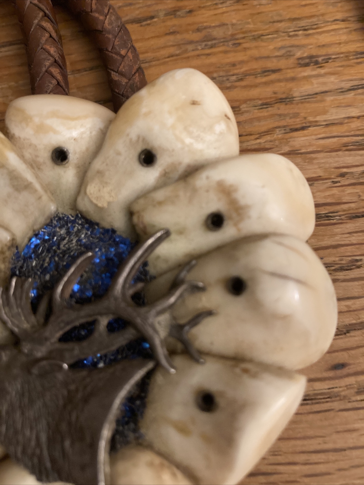 Handmade Southwestern Indian Bolo Tie Sterling Elk 19… - Gem