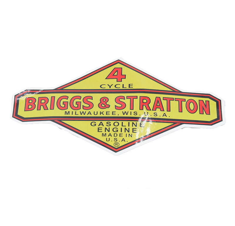 For Vintage Briggs & Stratton Gasoline Oil Small Engine 5" X 3" sticker ...