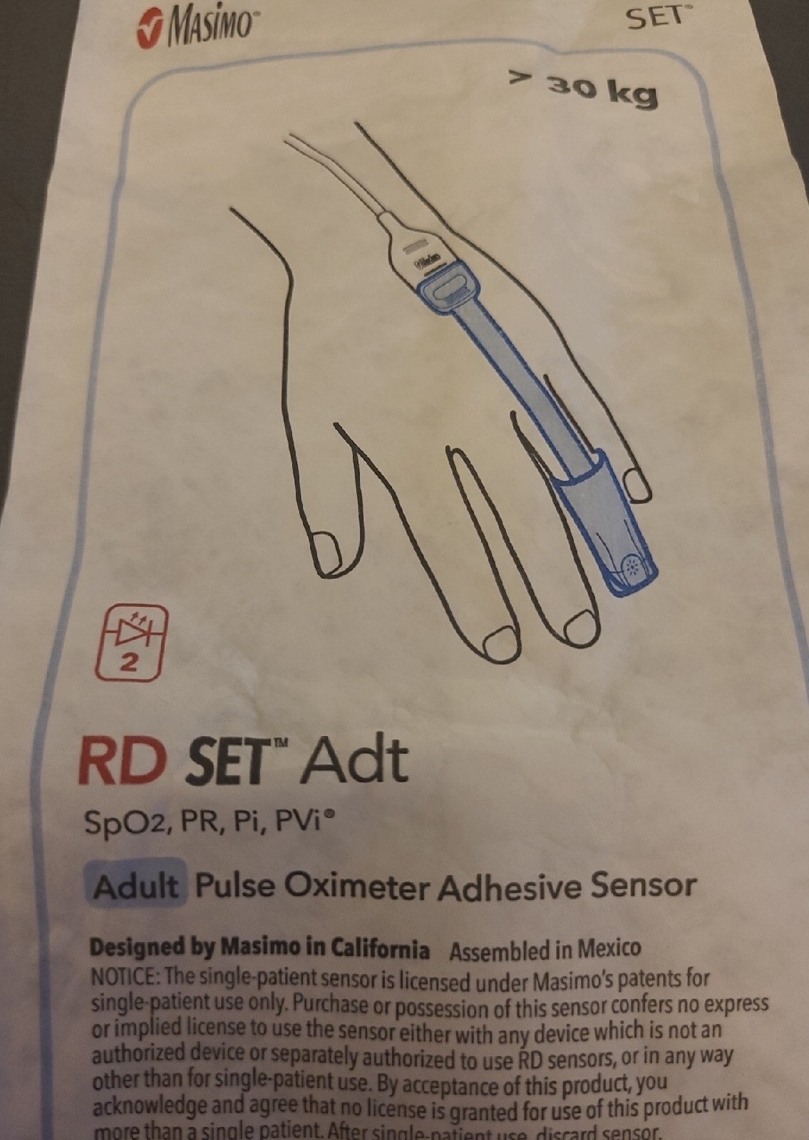 Masimo RD ADT 4000 Oximeter Adhesive Sensor for sale online | eBay