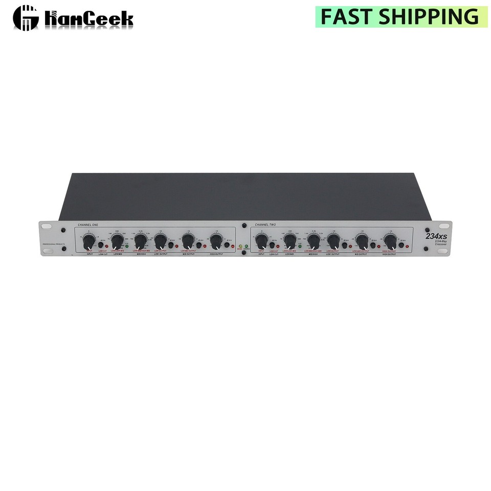 234XS Crossover Stereo 2/ 3-Way Electronic Crossover Mono 4-Way Device ...