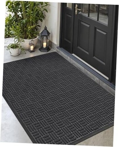 Front Door Mat Outside Entrance, 2x4 ft Rubber Entry Doormat Heavy Duty ...