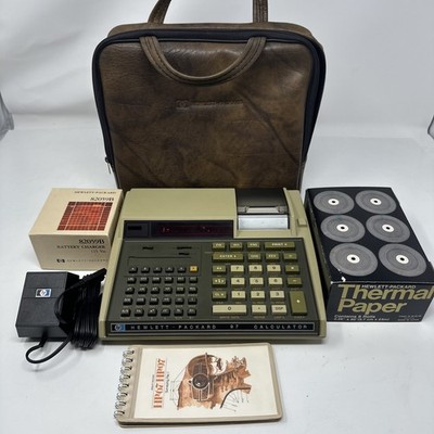 Hewlett-Packard HP 97 Calculator With Charger, Case, Paper and Survey ...