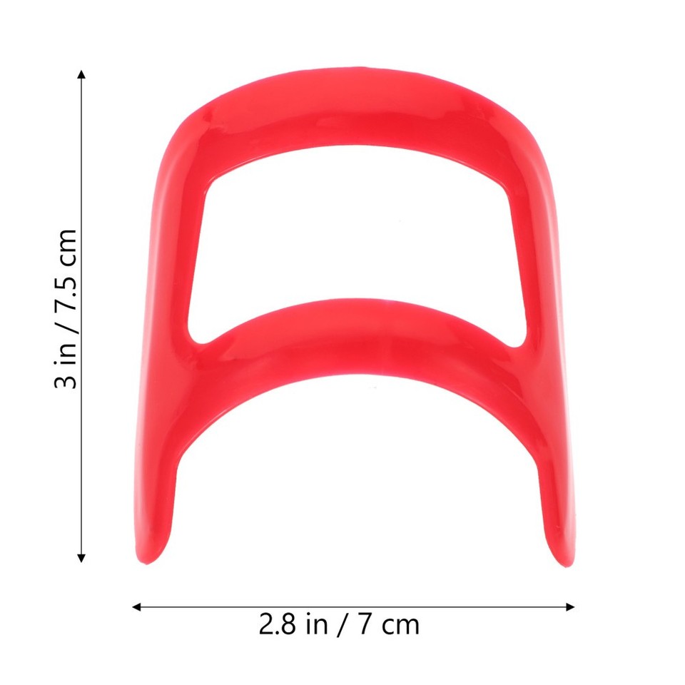 2 Pcs/set Red Plastic Beard Styling Tool Beard Modelling Ruler Kit ...