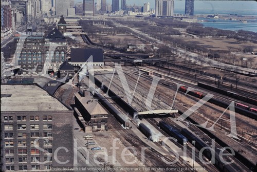 Original Slide Remounted Illinois Central central station facility 1972 ...