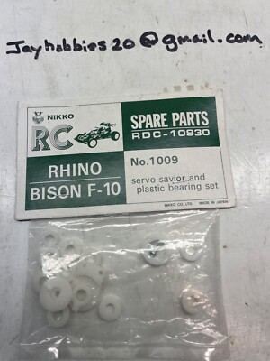 nikko f10 bison rhino servo, saver, and plastic bearing set no.1009 | eBay