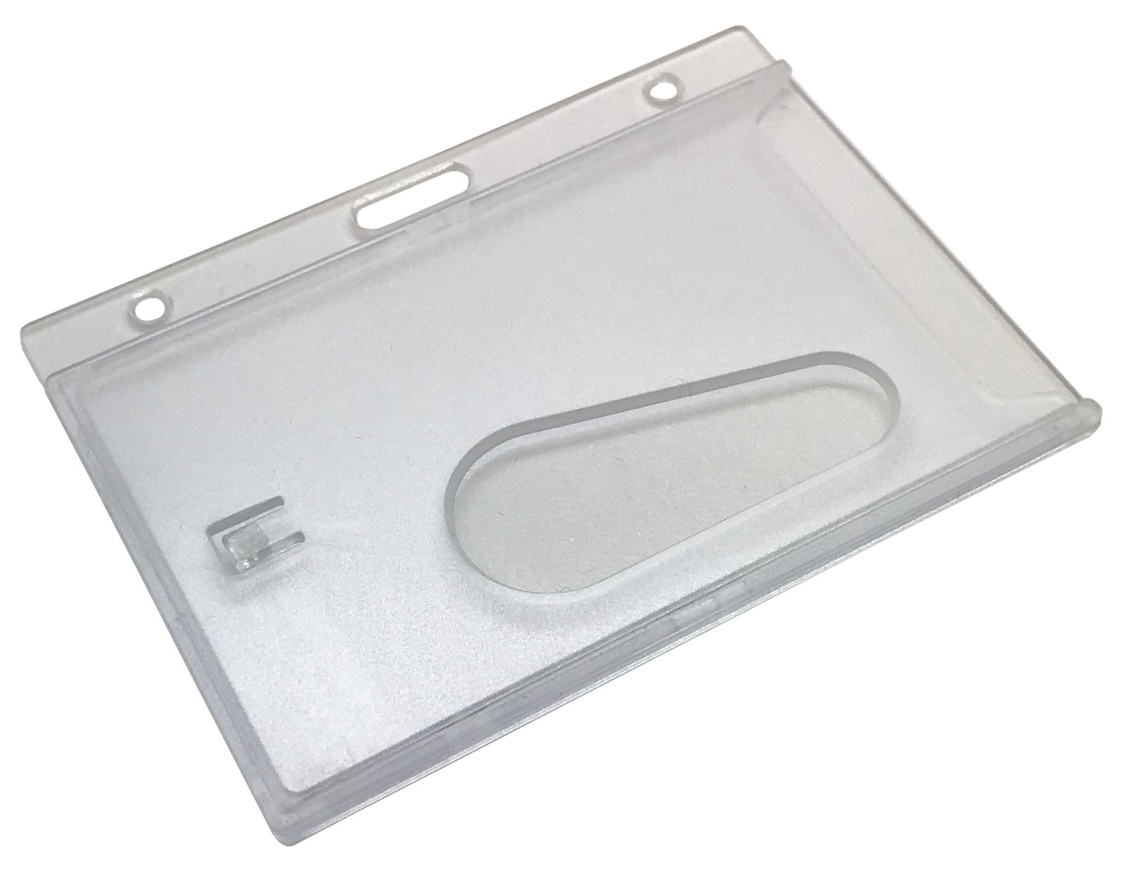 Enclosed ID Card Holder Clear ID Enclosed Card Holder, Landscape or ...