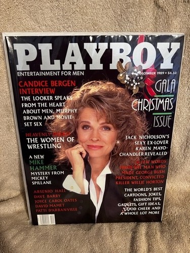 Playboy Magazine December 1989 Cover: Candice Bergen Playmate: Petra ...