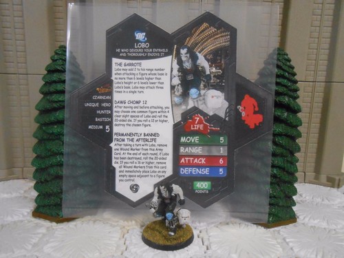 Heroscape Custom Lobo Dbl Sided Card & Fig w/ Sleeve DC Superman ...