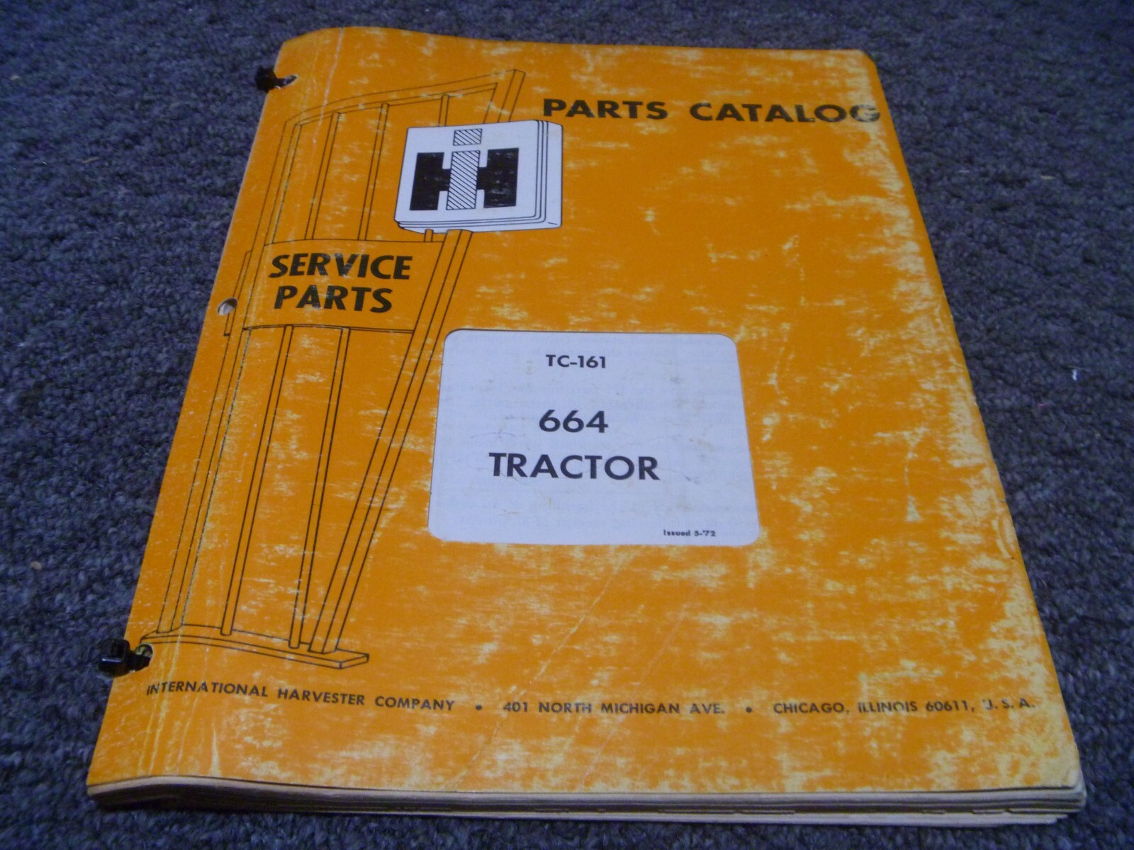 International Harvester IH 664 Tractor Parts Catalog Manual TC-161 | eBay