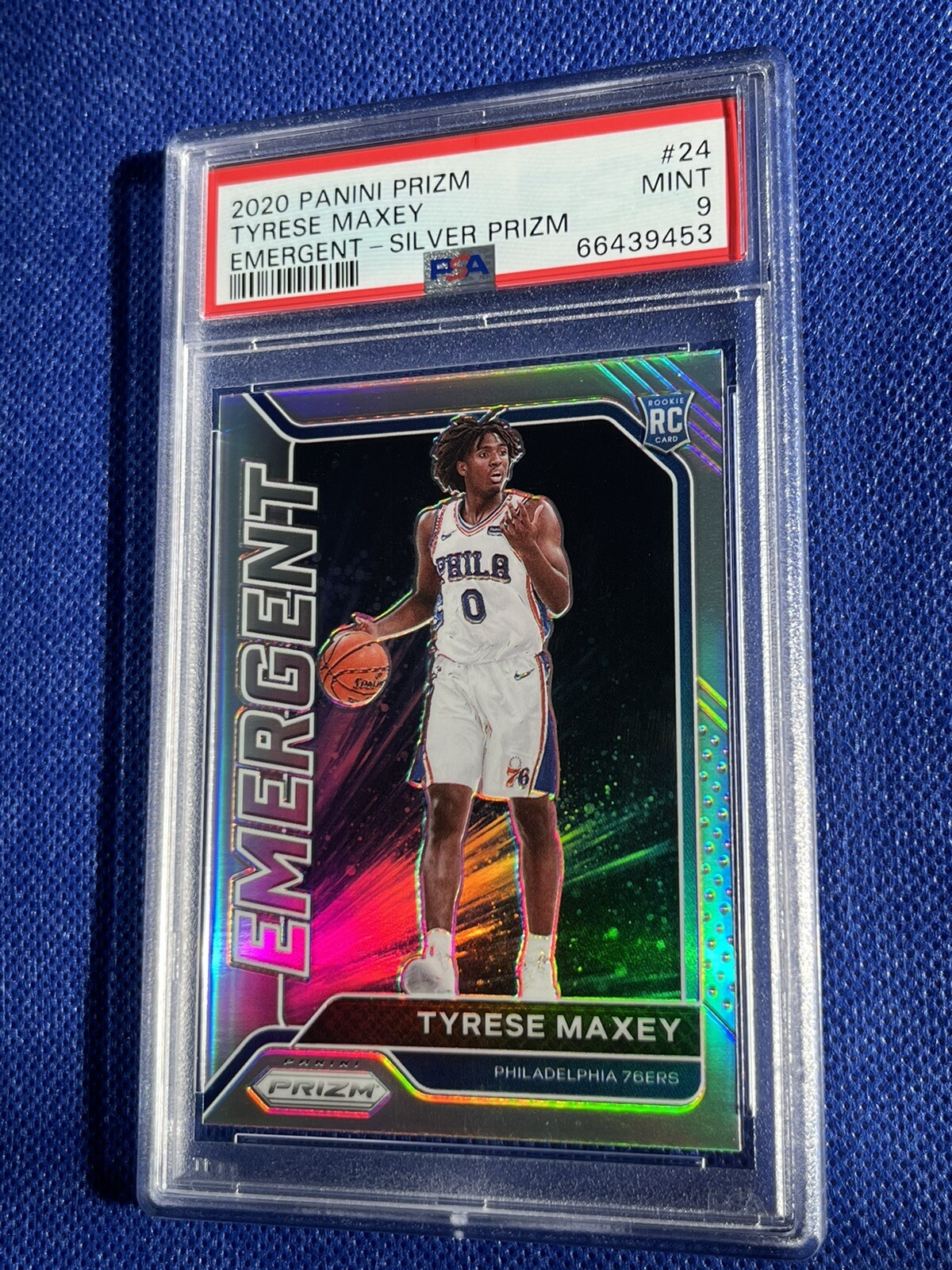 2020-21 Panini Prizm - Emergent Silver Prizm #24 Tyrese Maxey (RC) for ...