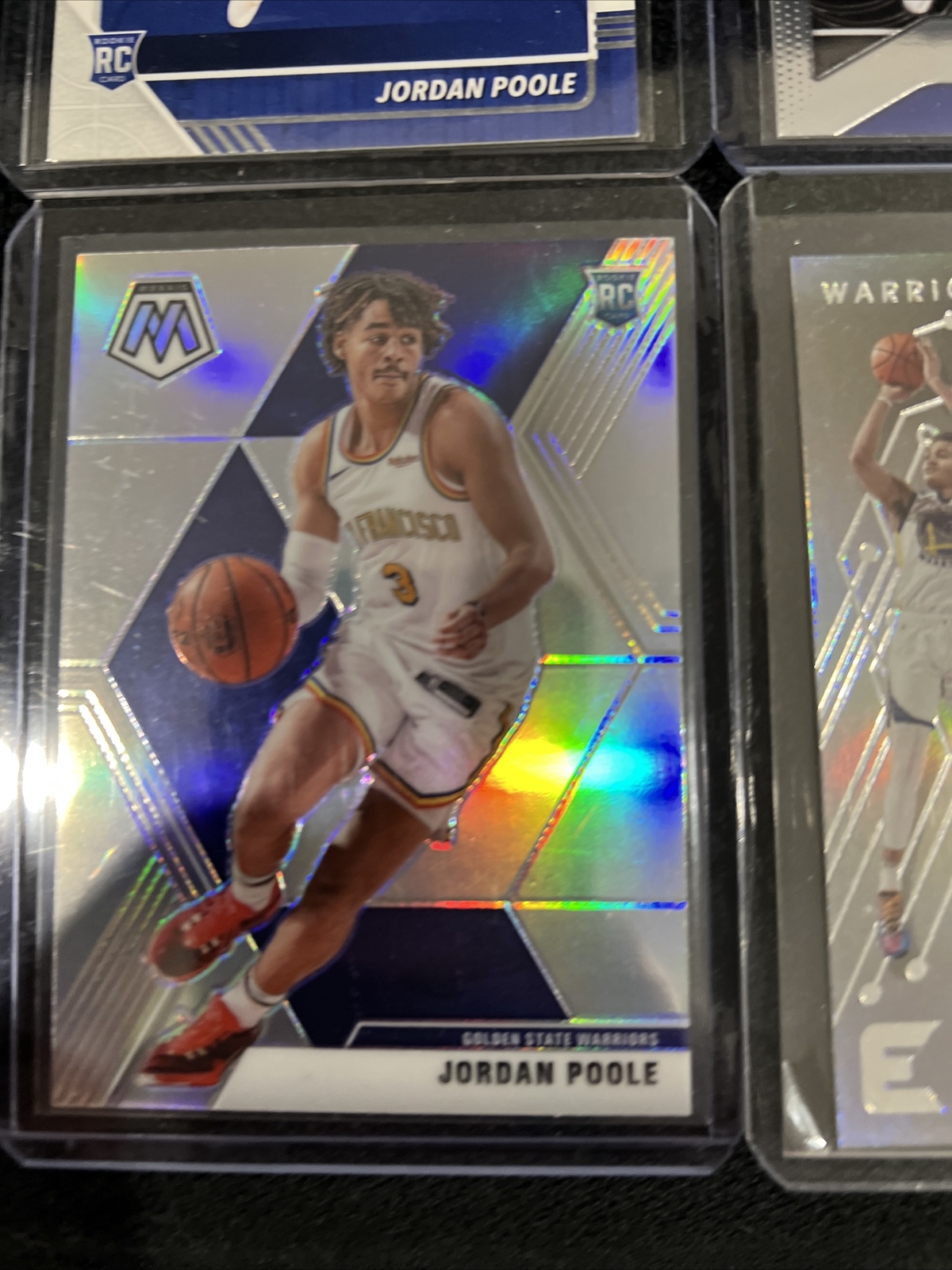 Jordan Poole 6 Card Rookie RC Lot 1 Pink Parallel GSW Hoops Mosaic ...