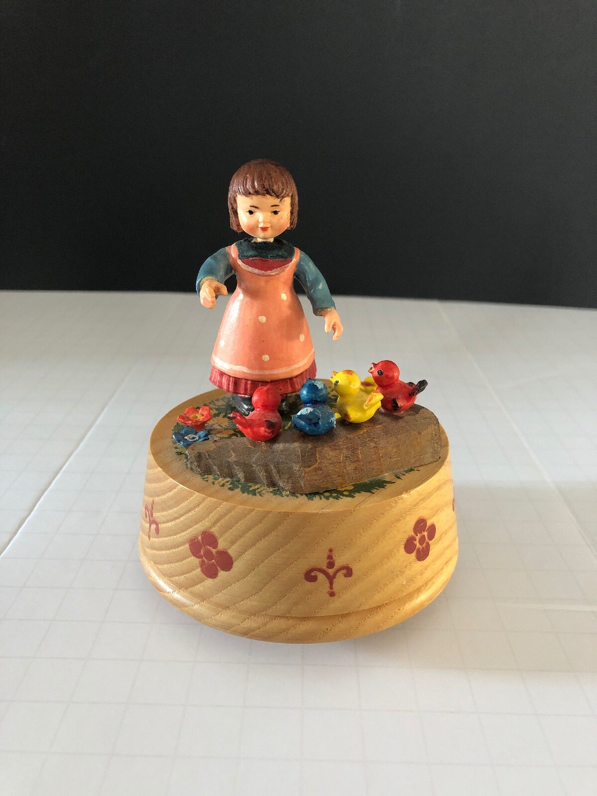 Anri Hand Made Music Box "I’d Like To Teach The World To Sing “ Girl ...