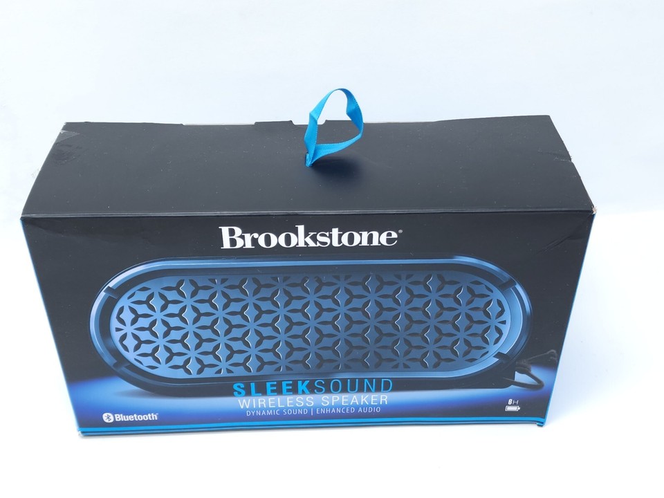 Brookstone Sleek Sound Wireless Bluetooth Pill Speaker Portable, 6 hrs ...