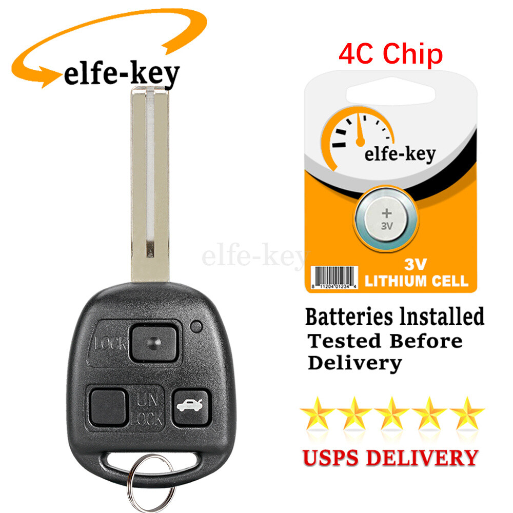 Replacement Keyless Remote Car Key Fob 3B for Lexus IS300 GS430 ES300 ...
