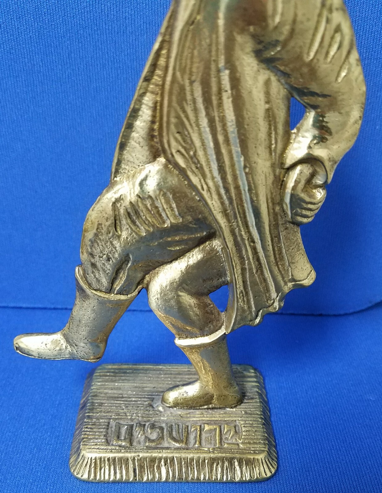 FANTASTIC 6 3/4" TALL BRASS JEWISH RABBI FIGURINE STATUE BY TAMAR ...