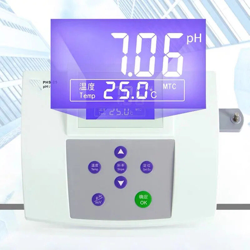 PHS-25 220V Digital Display Bench Acidity Meter PH Tester Water Quality ...