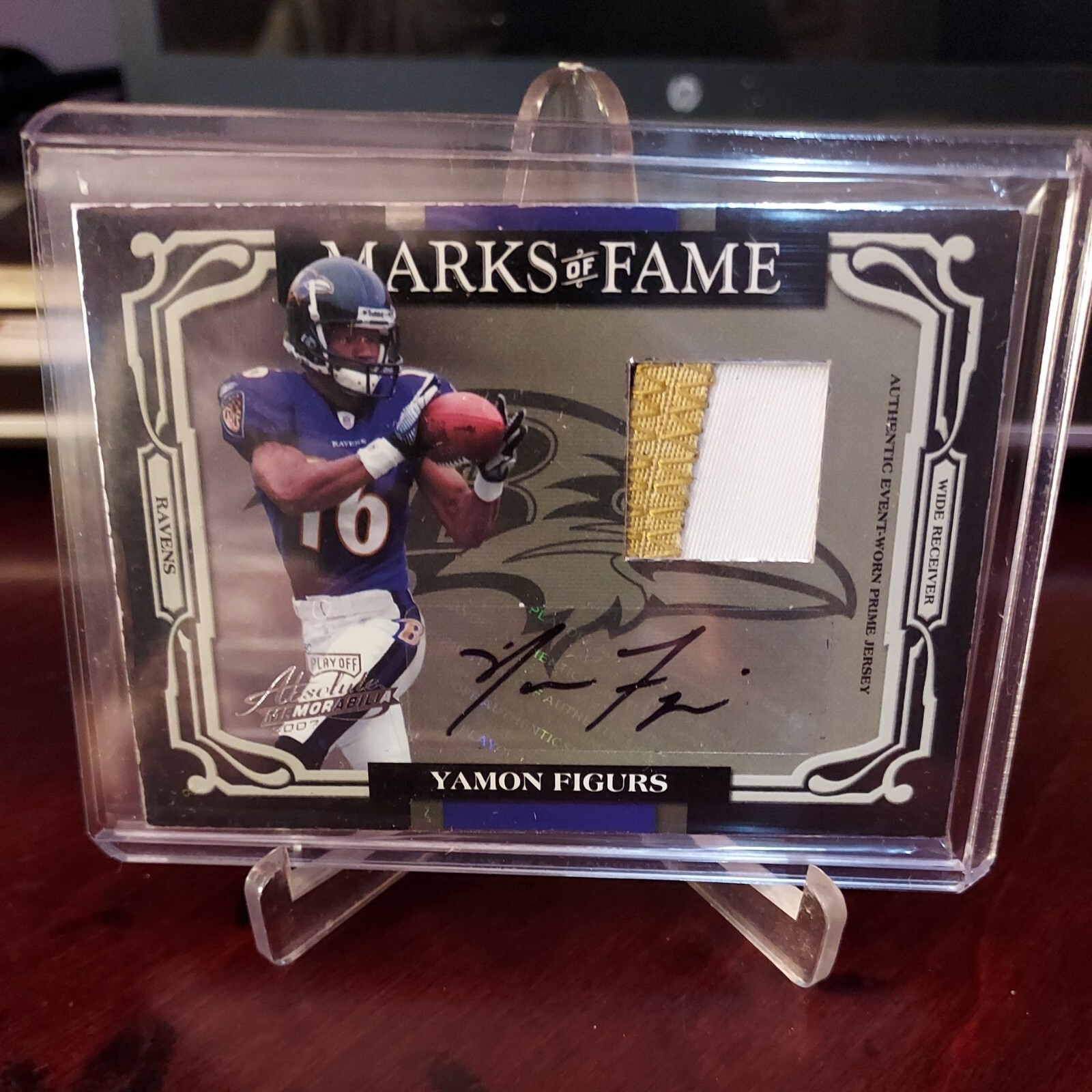 2007 Playoff Absolute Memorabilia Marks of Fame #14/25 Yamon Figurs ...