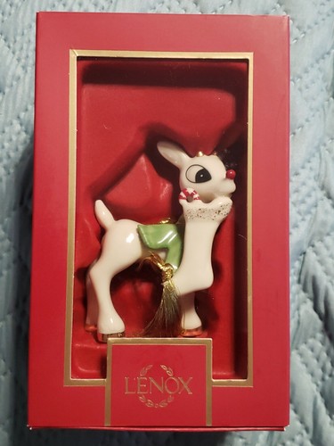 NEW 2021 Lenox Rudolph's Surprise Stocking Christmas Ornament | eBay