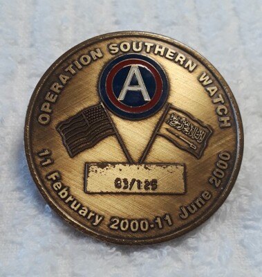 AUTHENTIC OPERATION SOUTHERN WATCH #83/125 JOINT TASK FORCE RARE ...
