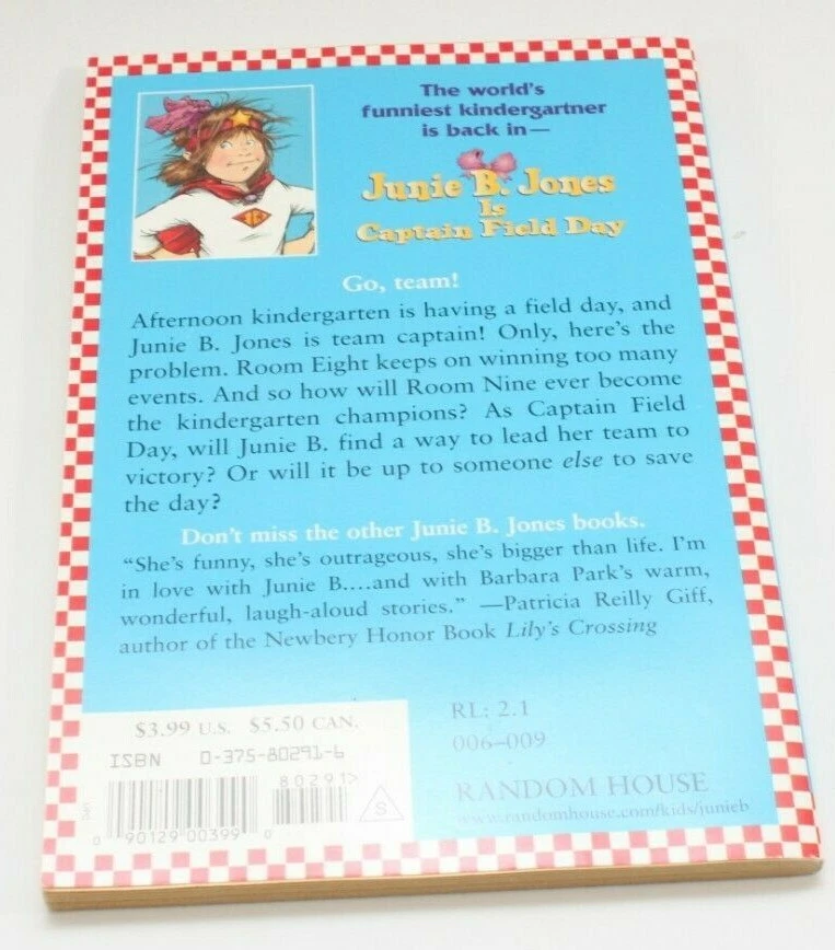 Junie B Jones Is Captain Field Day