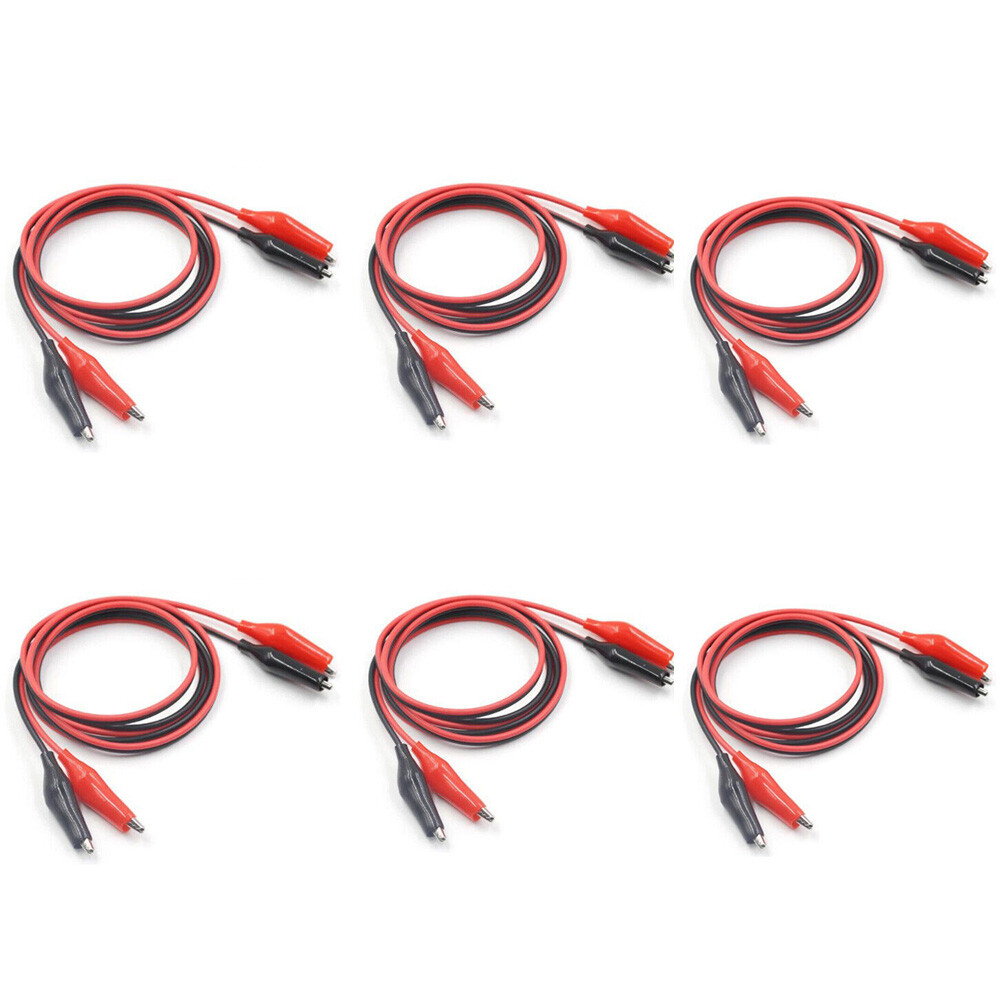 6/12PCS Double Ended Alligator Crocodile Clip Cable Electric Connector ...