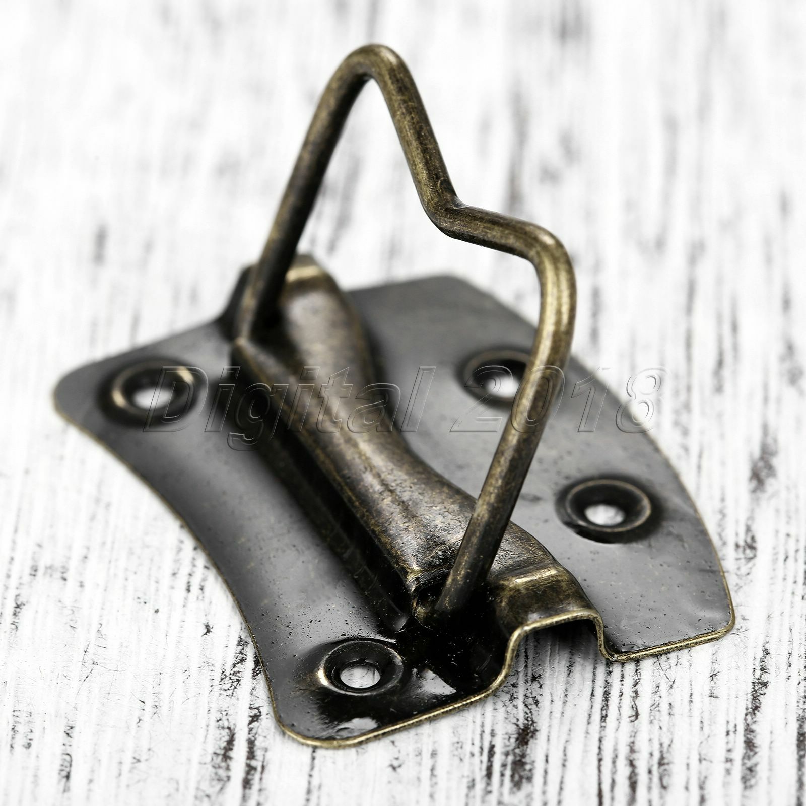 4x Rectangle Retro Drawer Cabinet Knob Ring Drawer Dresser Wardrobe ...